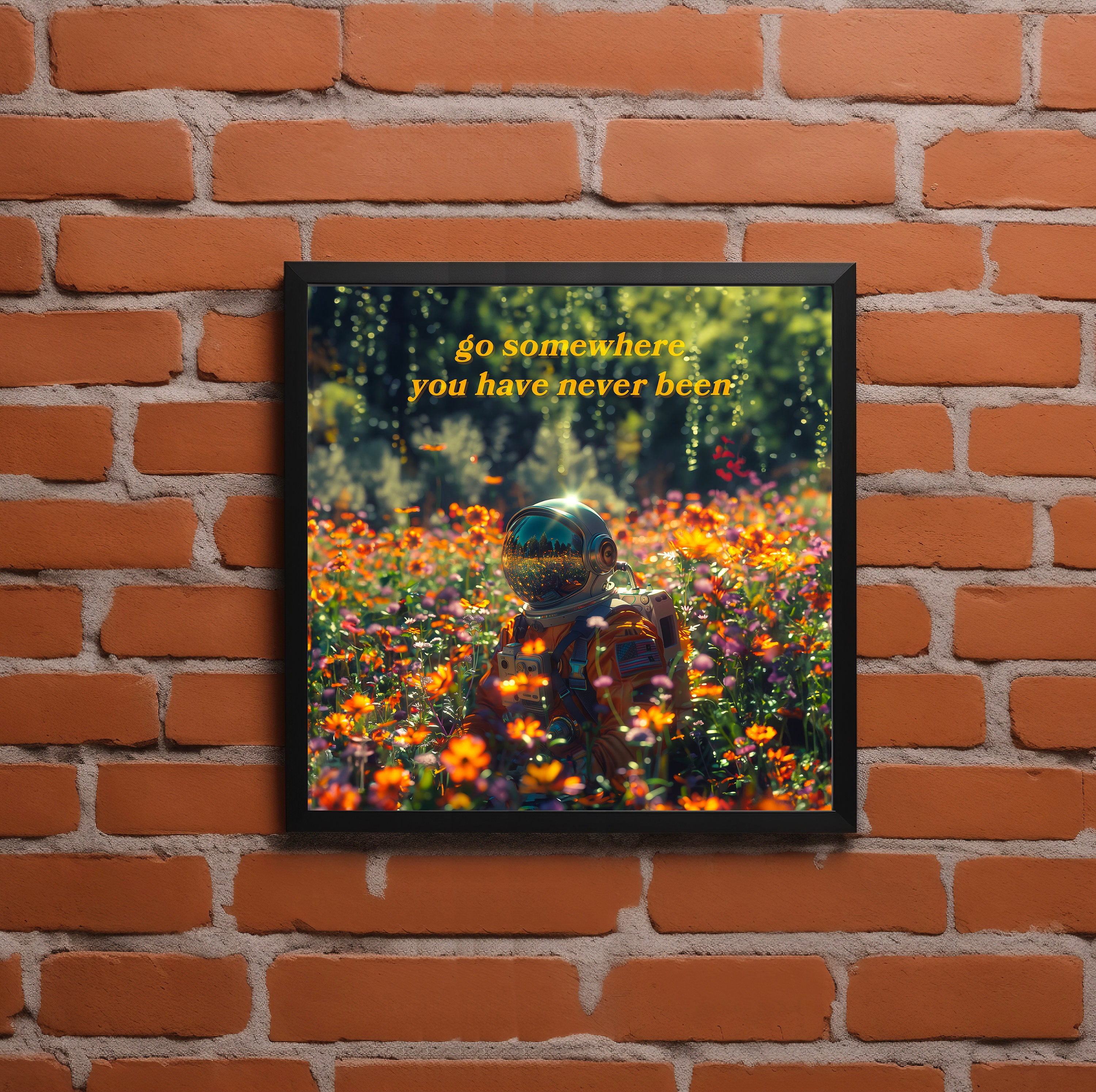 Go Somewhere You Have Never Been Poster, Motivational Wall Art, Travel ...