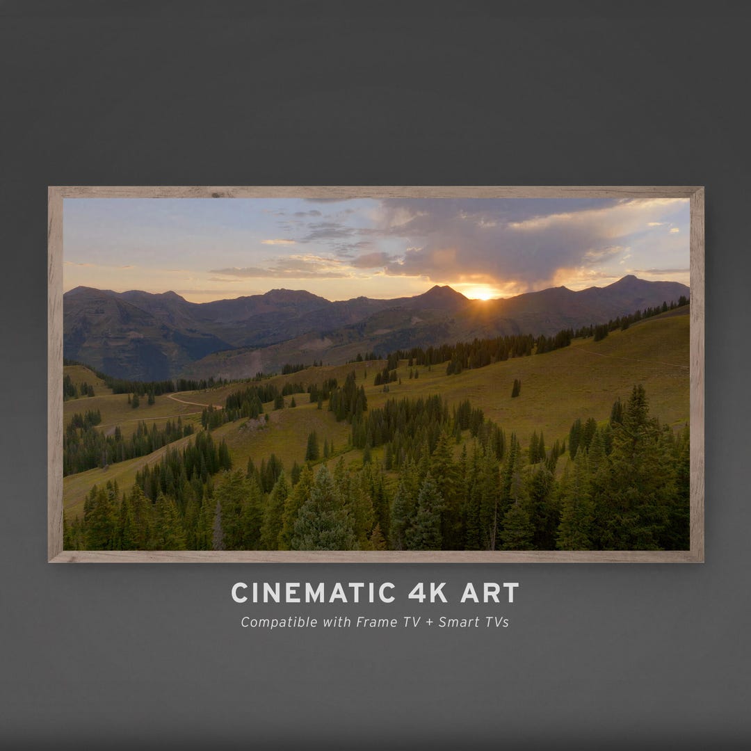 Rocky Mountain Glow | Cinematic Digital Wall Art | 4K Download for ...