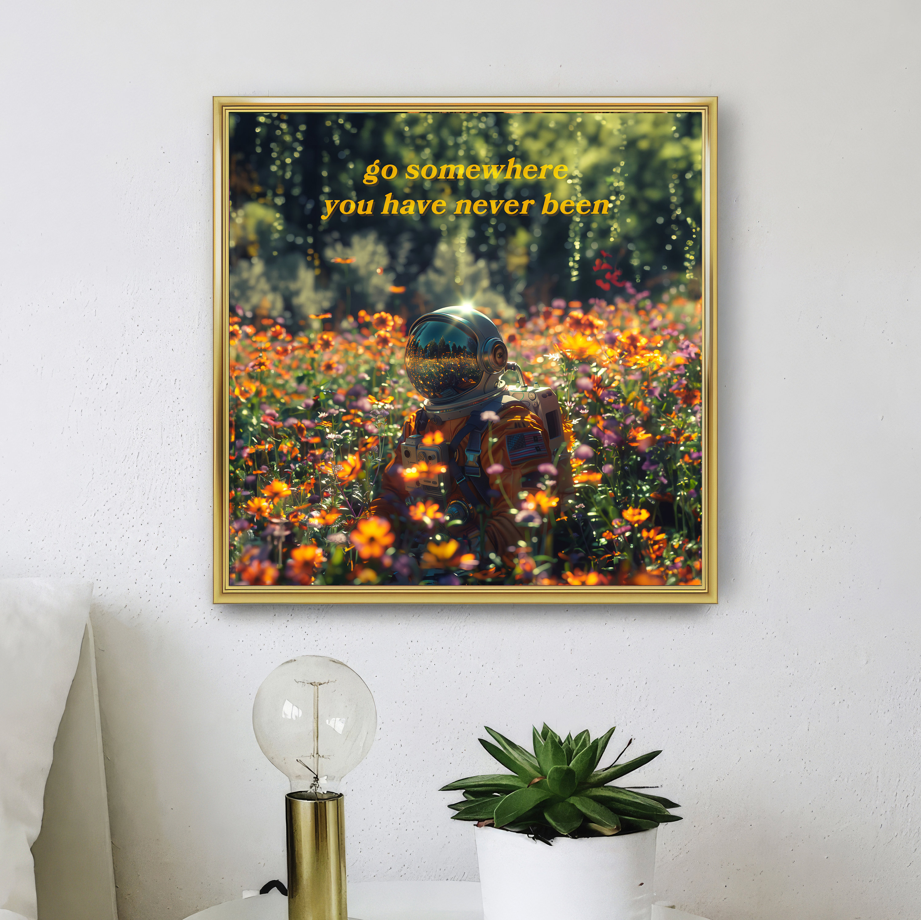 Go Somewhere You Have Never Been Poster, Motivational Wall Art, Travel ...