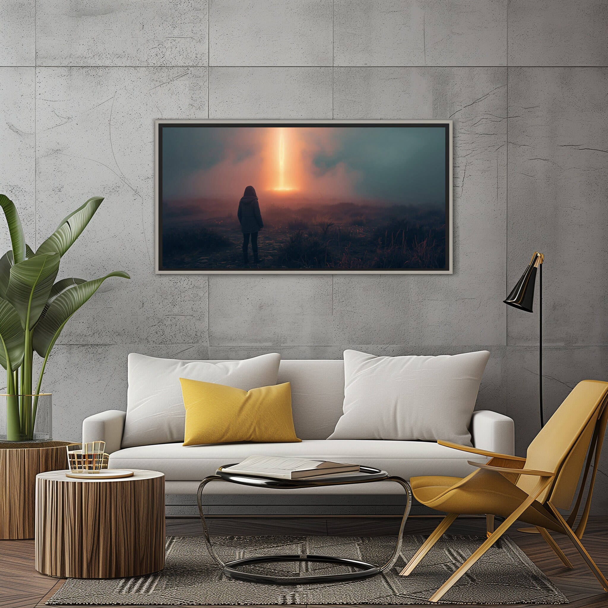 Super Chill Visitor Poster, Alien Encounter Print, First Contact Wall ...