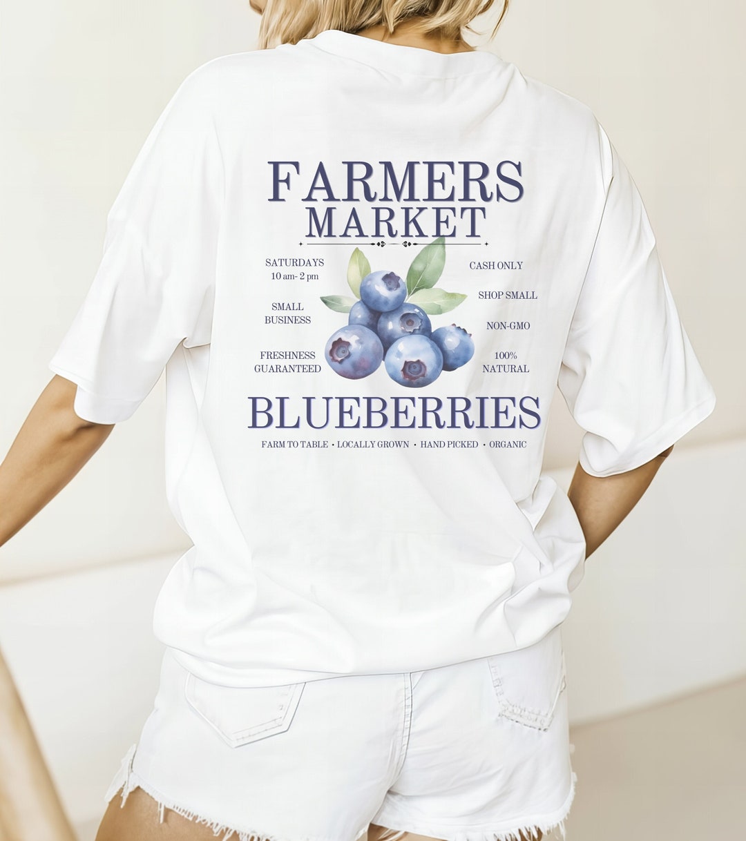 Blueberry Shirt Farmers Market Blueberries Fruit Shirt Aesthetic Summer ...