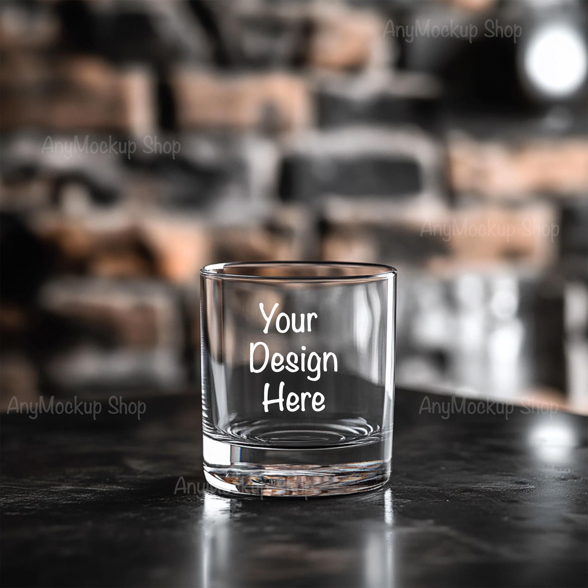 5 Rocks Glass Mockup Bundle Photo Whiskey Glass Mockup Clear Glass ...