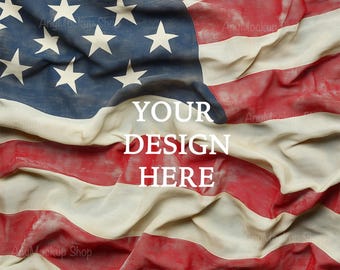 Patriotic Mockup Bundle 4th of July Flat Lay USA Digital Background ...