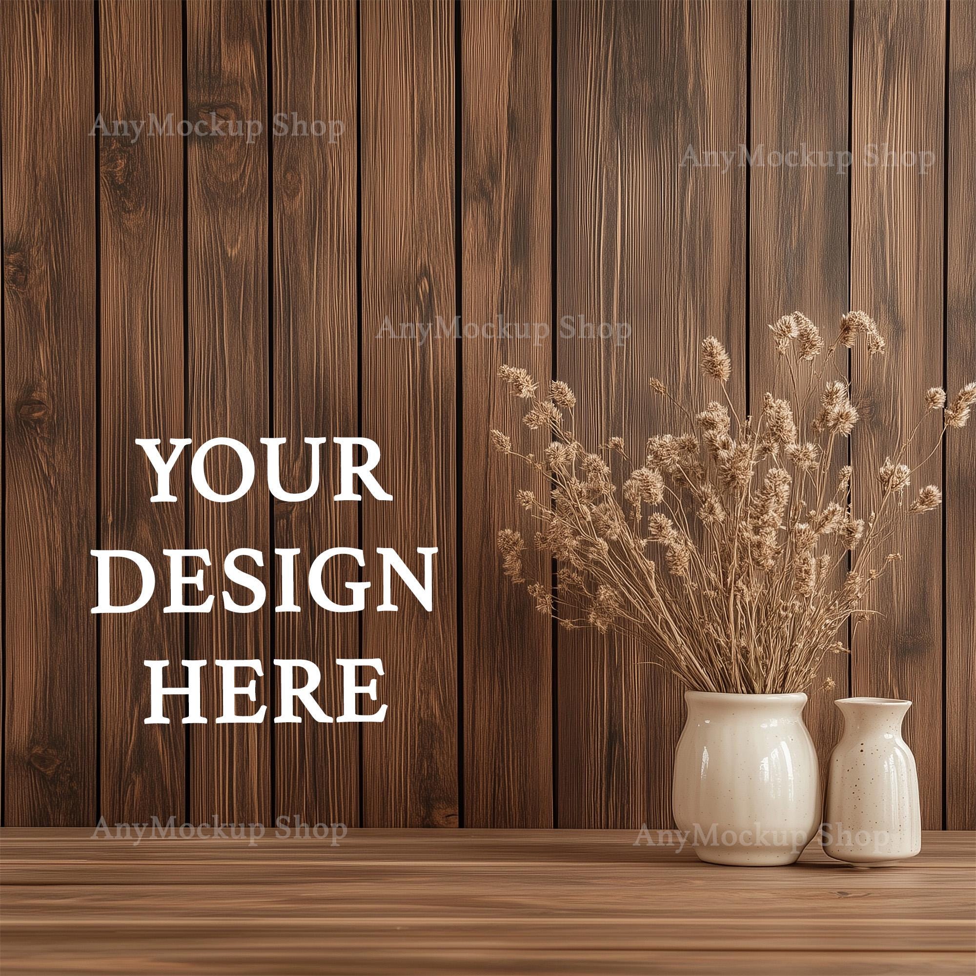 Wood Panelling Backdrops Bundle Rustic Wooden Table Surface Mockups ...