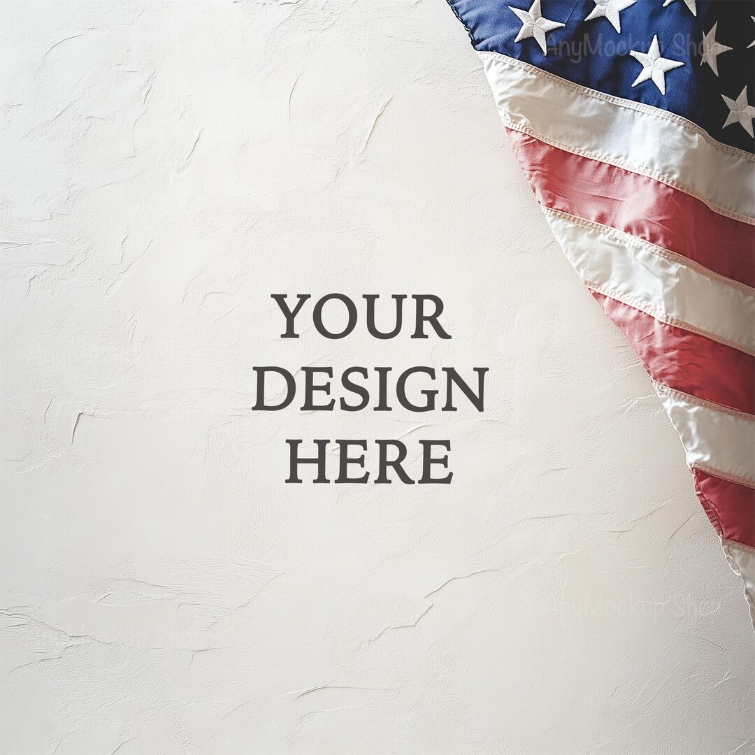 Patriotic Mockup 4th of July Flat Lay USA Digital Background American ...