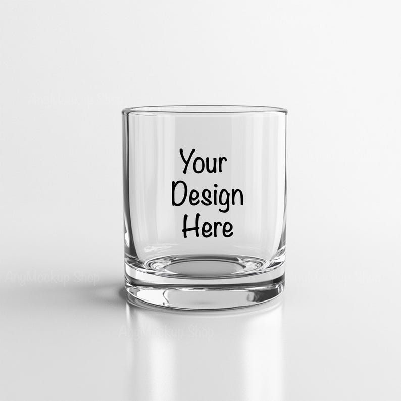 5 Rocks Glass Mockup Bundle Photo Whiskey Glass Mockup Clear Glass ...