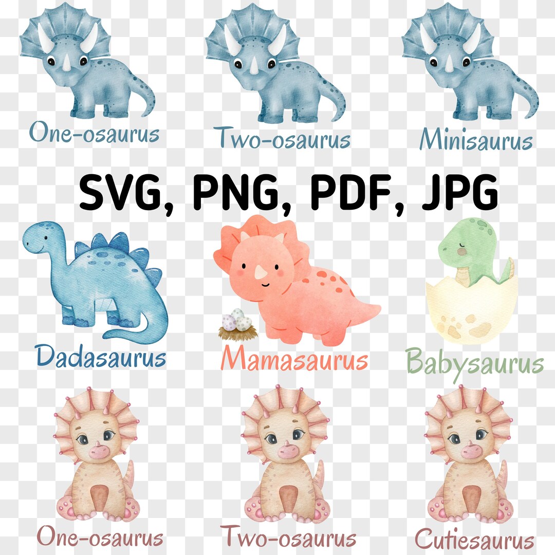 Mamasaurus SVG PNG, Dinosaur Svg, Babysaurus Svg, Daddysaurus Svg ...