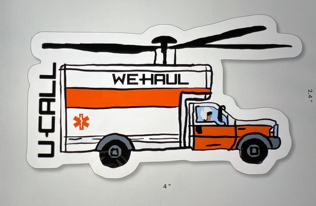 U-call, We-haul Helicopter Sticker - Etsy