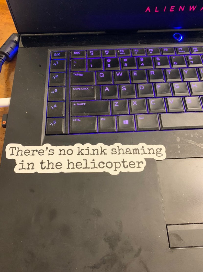There's No Kinkshaming in the Helicopter Sticker - Etsy