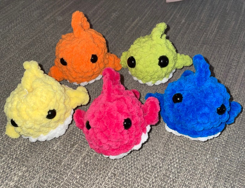 Mini Baby Shark Plushies - Etsy