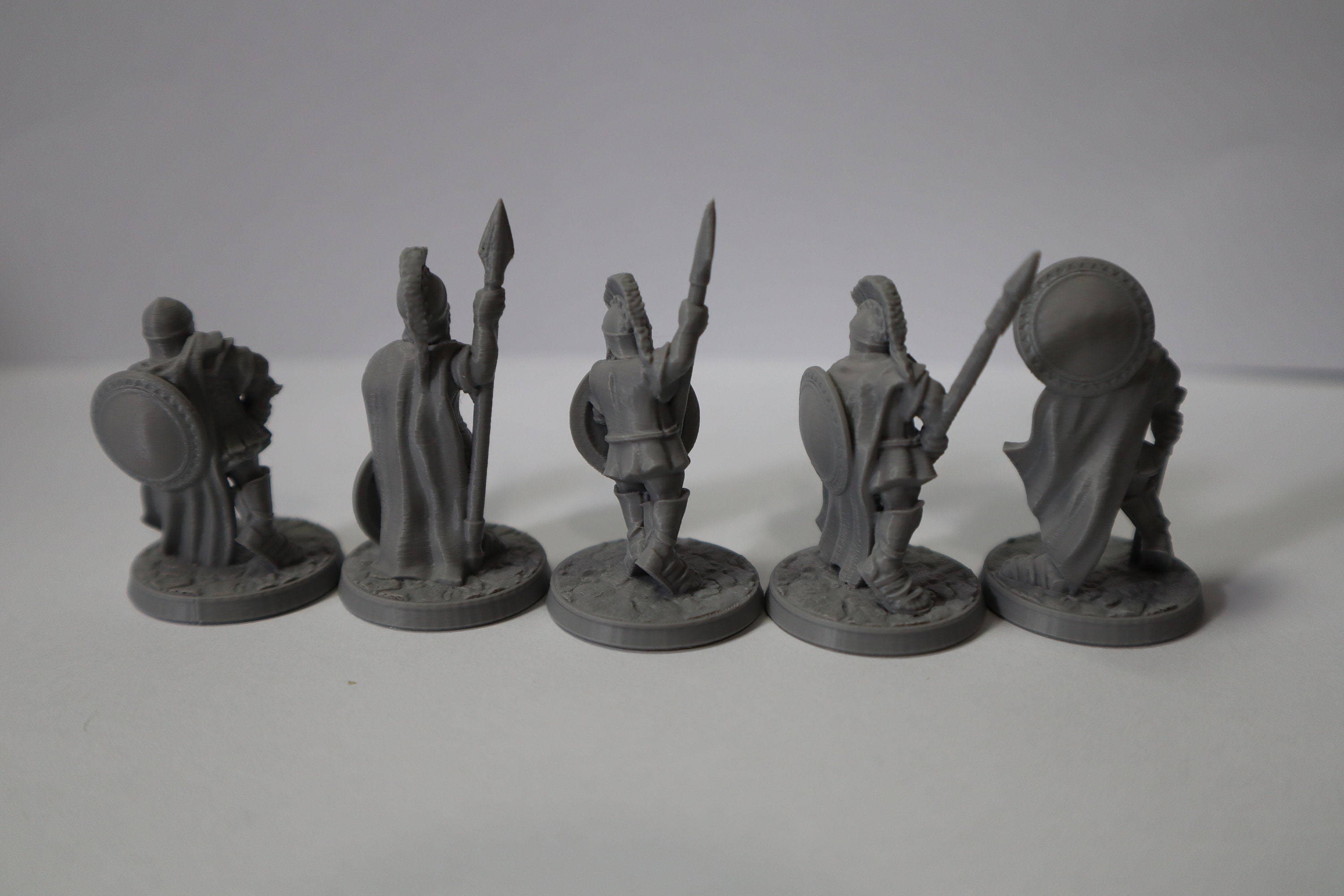 Ancient Greek Army Soldiers - 5 Miniature Hoplites, 28mm Scale ...