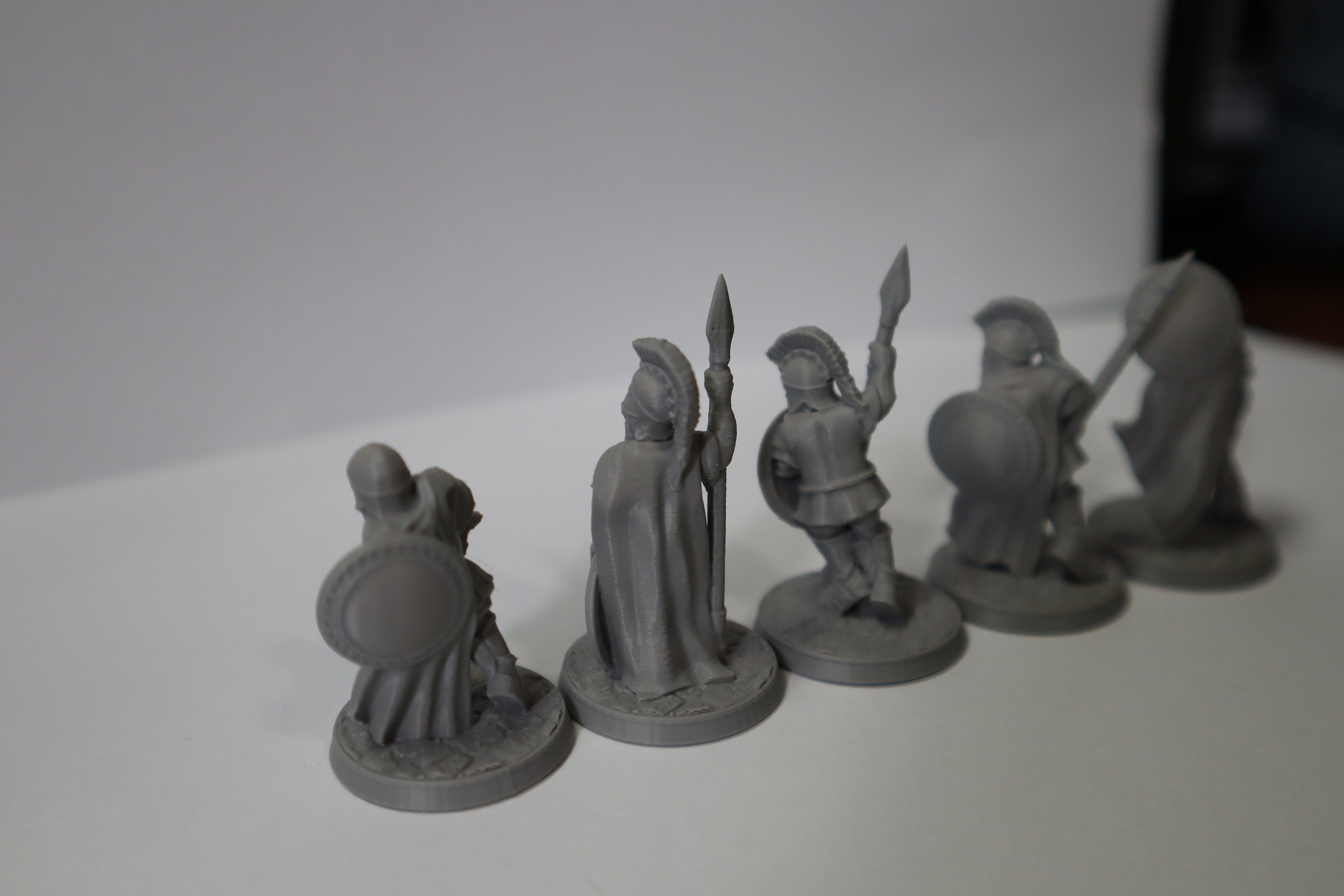 Ancient Greek Army Soldiers - 5 Miniature Hoplites, 28mm Scale ...