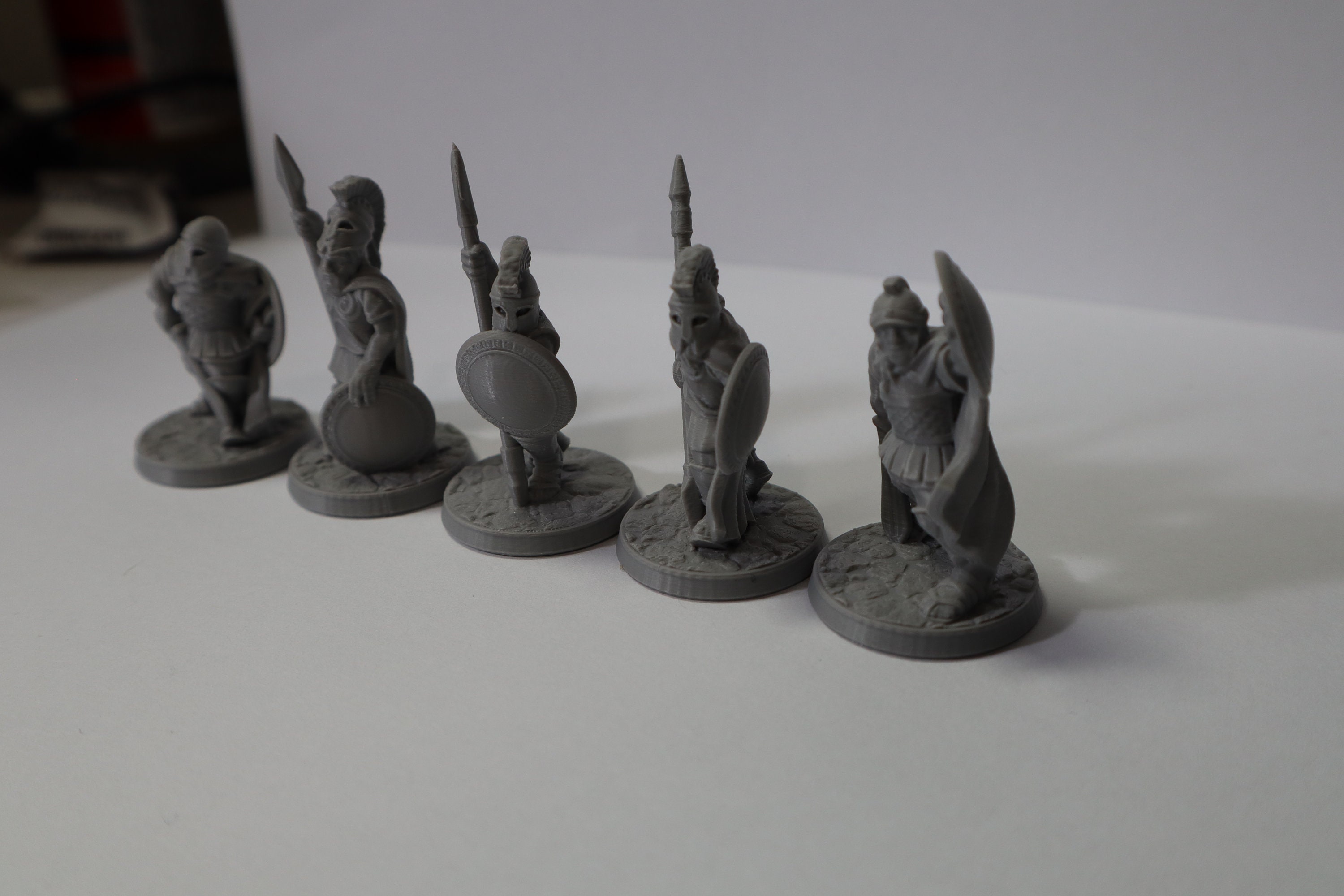 Ancient Greek Army Soldiers - 5 Miniature Hoplites, 28mm Scale ...