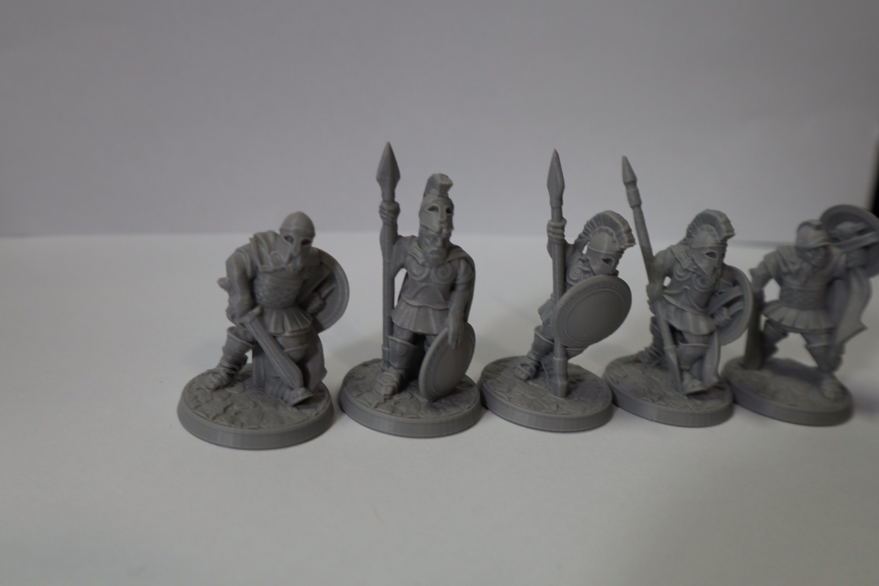 Ancient Greek Army Soldiers - 5 Miniature Hoplites, 28mm Scale ...