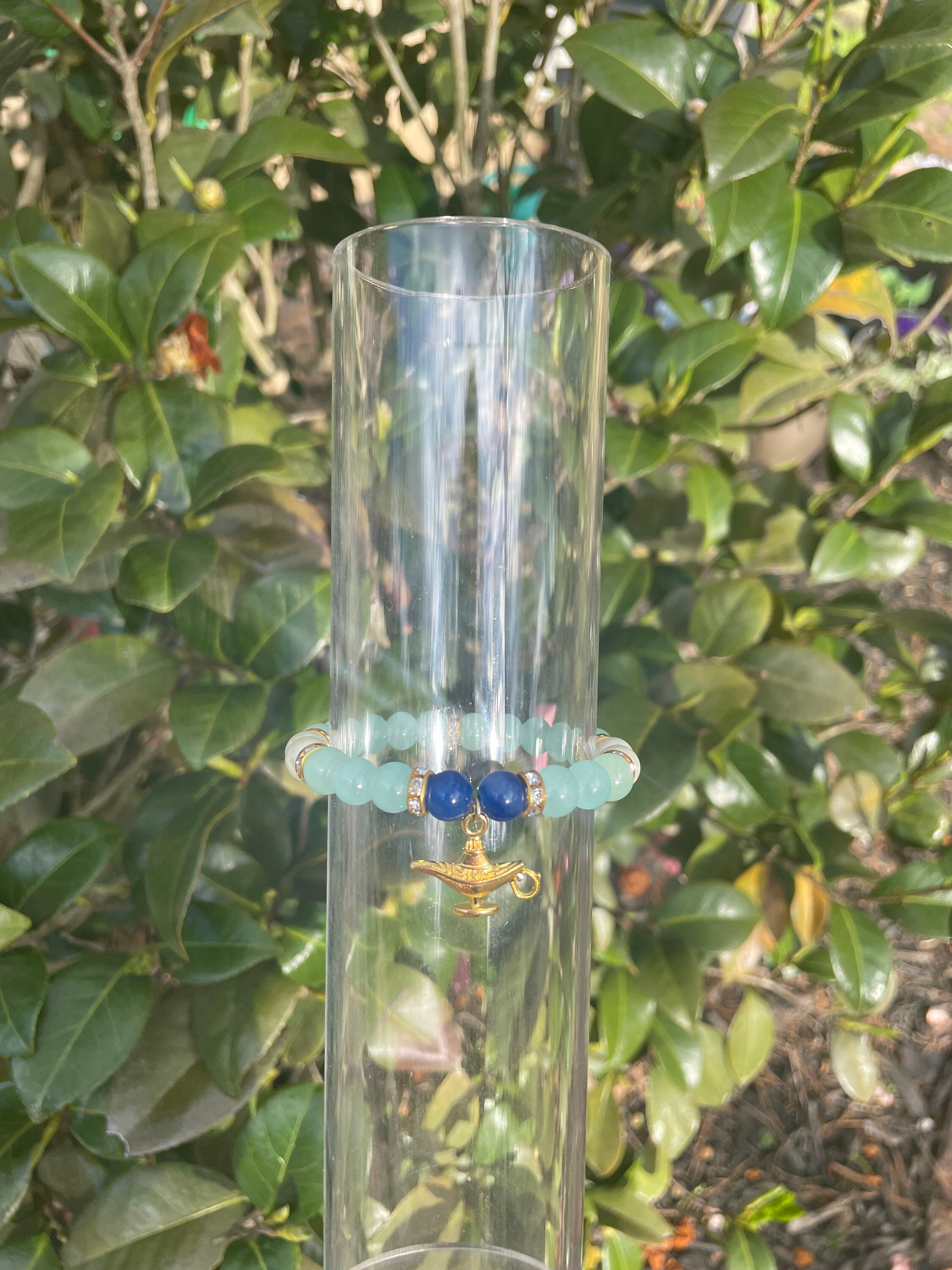 Jasmine Inspired | Princess Themed | Blue and Pearl Beads | Magic Lamp ...