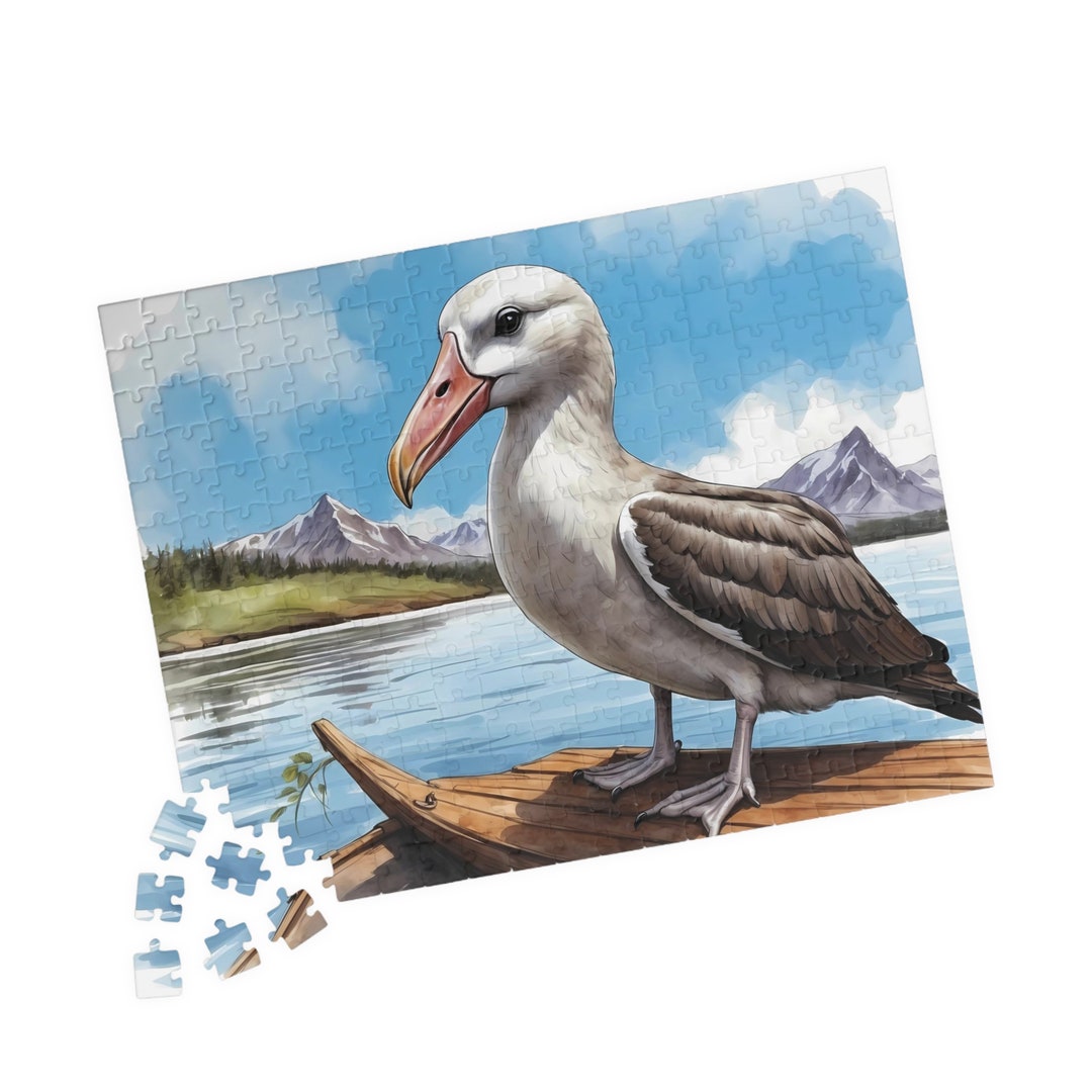 Grey Headed Albatross Bird Puzzle, Unique Jigsaw,120,252,500,1014-piece ...