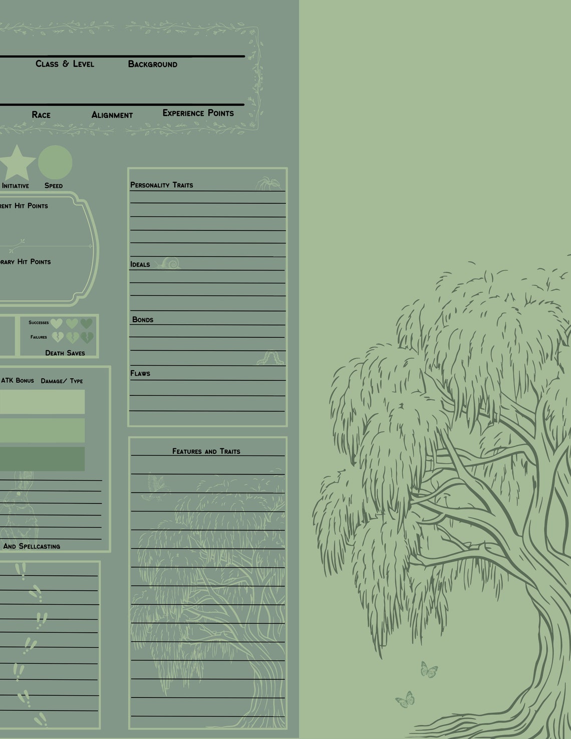 Keitha Character Sheet - Etsy