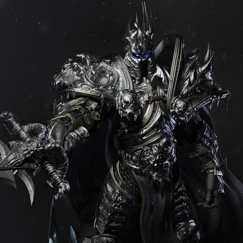 3D Resin Printed Lich King World of Warcraft Fan Art Model Kit ...