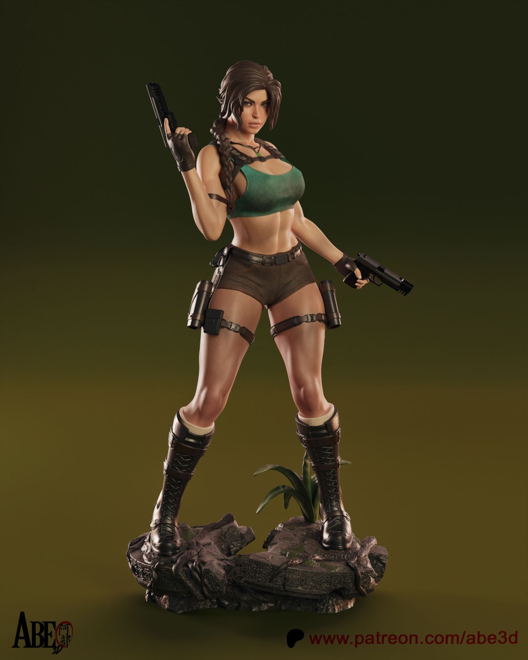 3D Resin Printed Lara Croft Tomb Raider Model Kit UNPAINTED - Etsy
