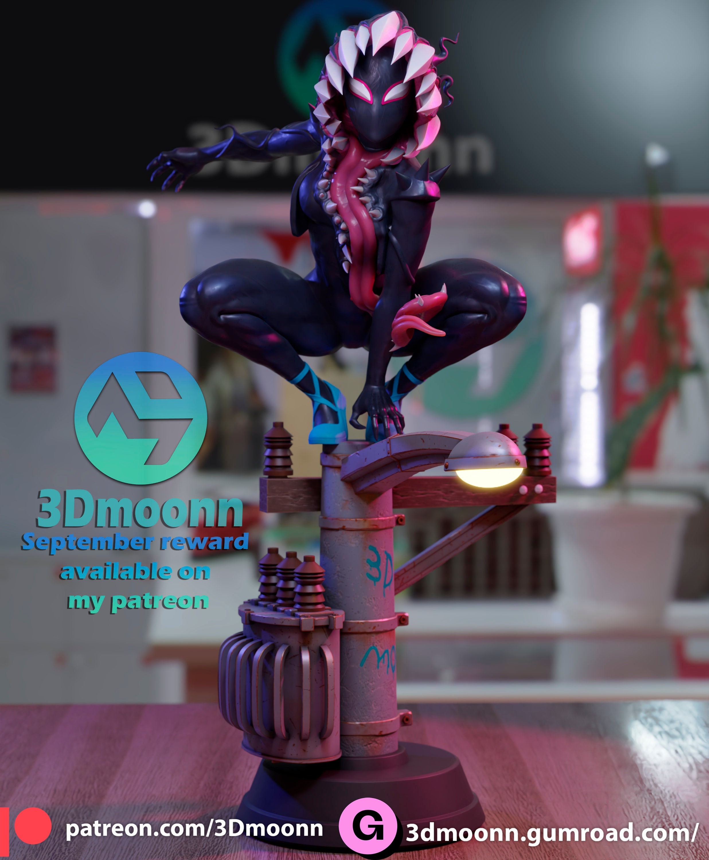 3D Resin Printed Gwenom Spiderman Fanart Model Kit UNPAINTED - Etsy