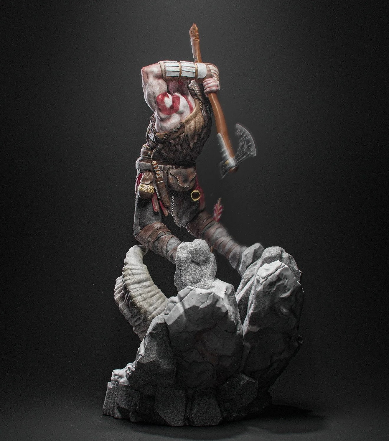 3D Resin Printed Kratos God of War Model Kit Unpainted - Etsy