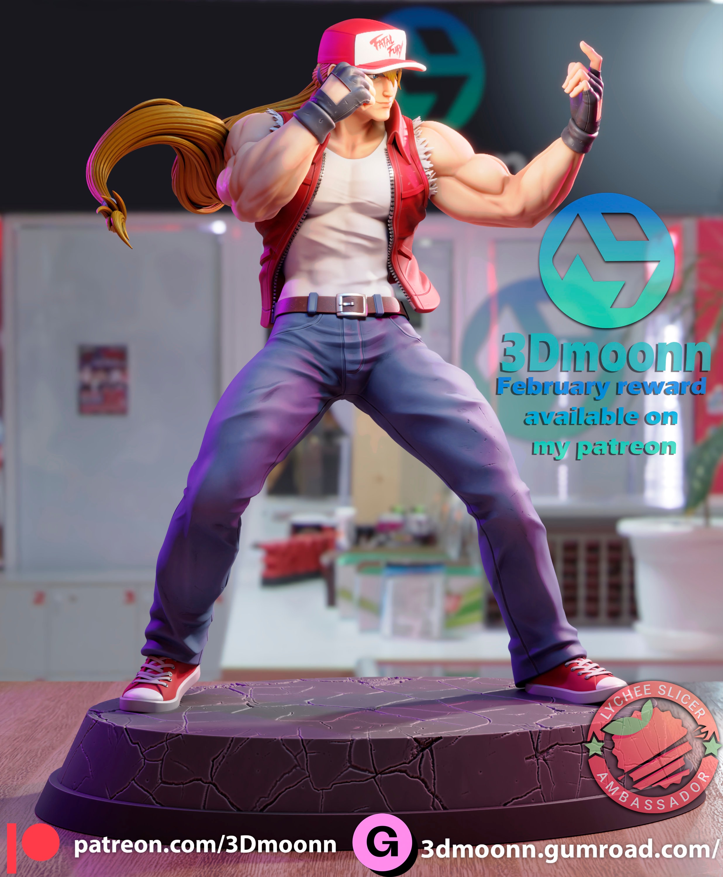 3D Resin Printed Terry King of Fighters Model Kit UNPAINTED - Etsy