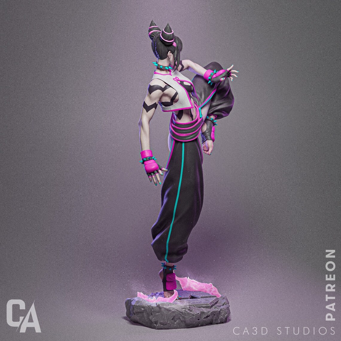 3d Resin Printed Juri Street Fighter Fan Art Model Kit Unpainted - Etsy 日本