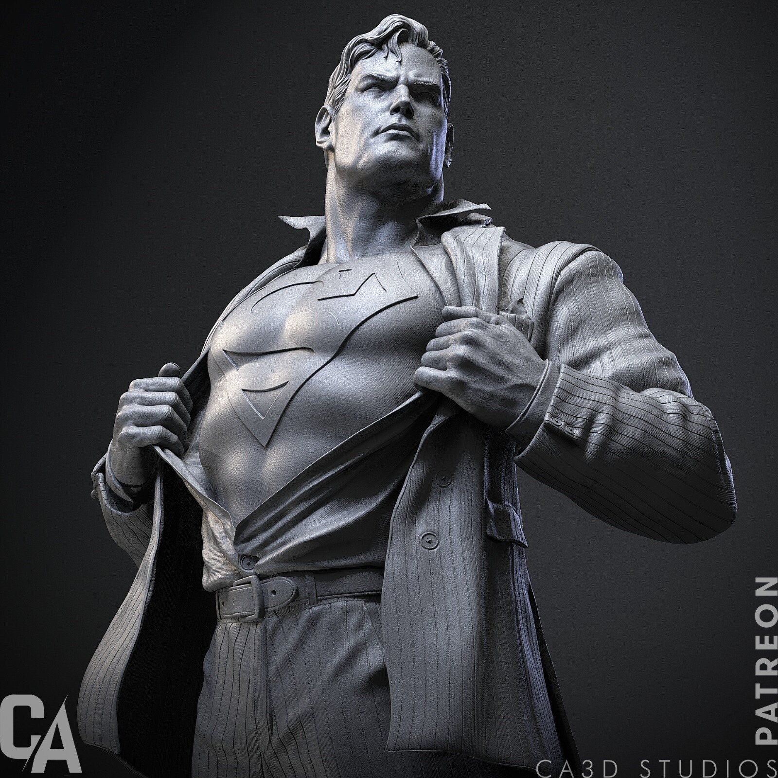 3D Resin Printed Superman Fan Art Model Kit Unpainted - Etsy