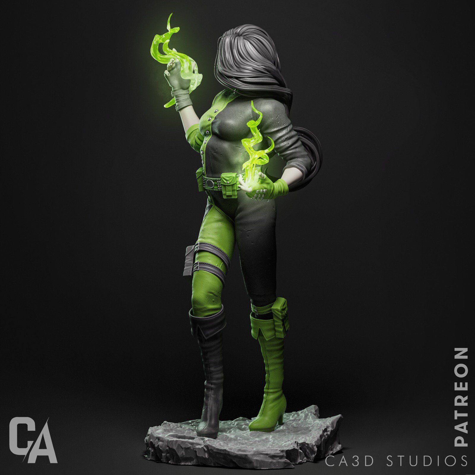 3D Resin Printed Shego Kim Possible Model Kit UNPAINTED - Etsy