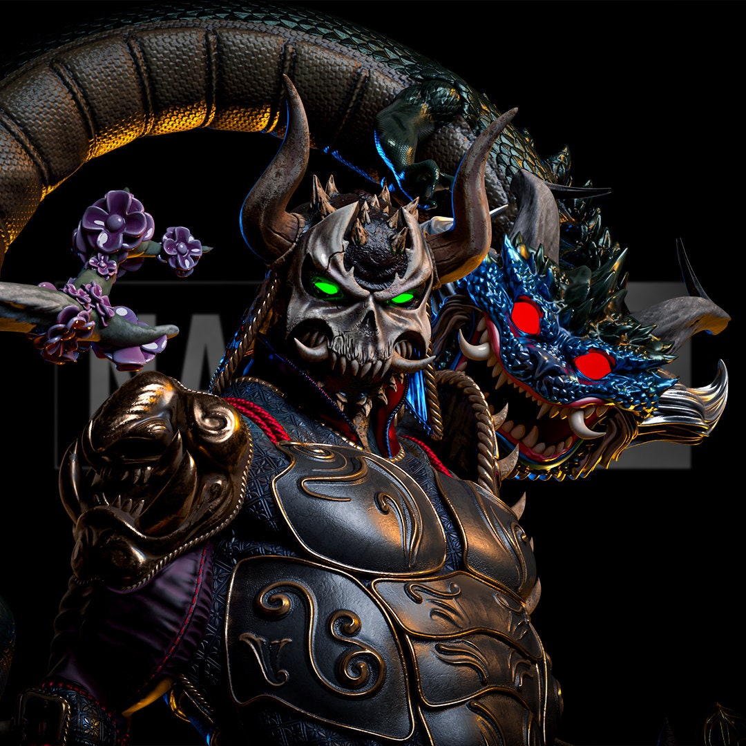 3D Resin Printed Samurai Spawn Fan Art Model Kit UNPAINTED - Etsy