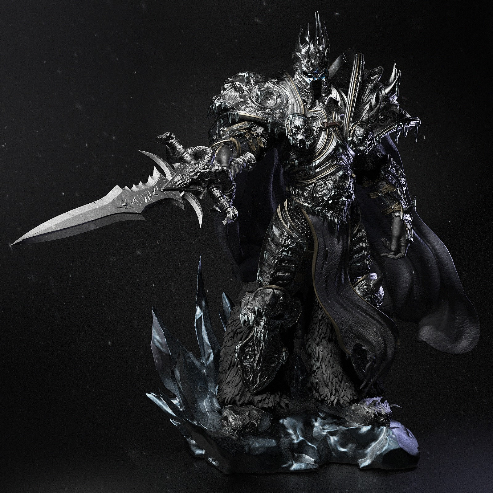 3D Resin Printed Lich King World of Warcraft Fan Art Model Kit ...