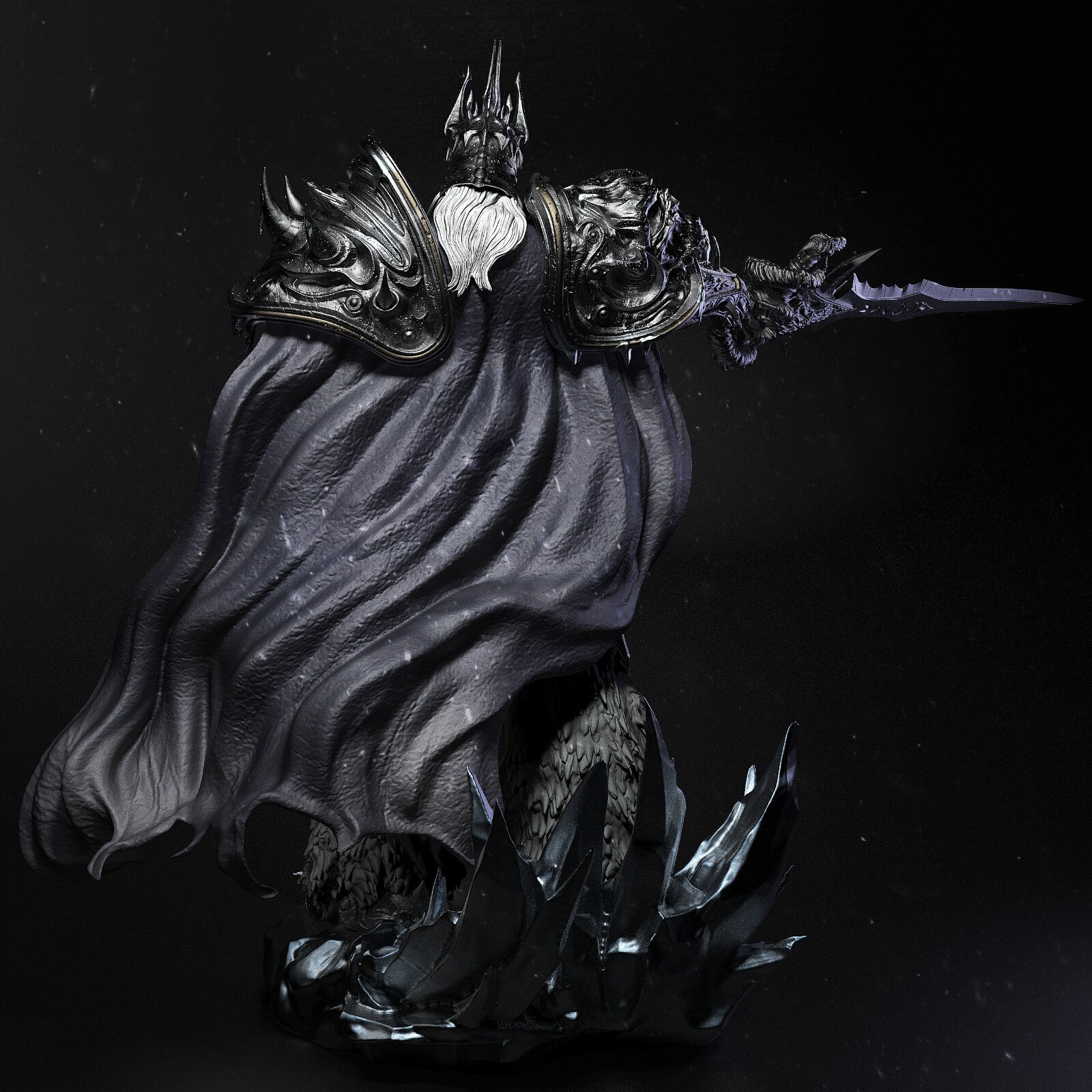 3D Resin Printed Lich King World of Warcraft Fan Art Model Kit ...