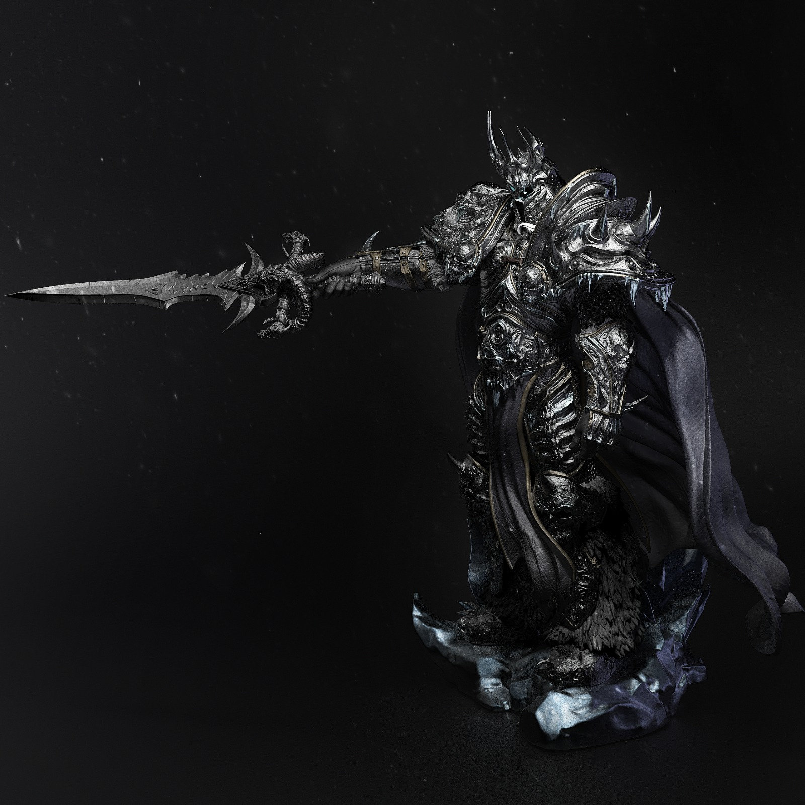 3D Resin Printed Lich King World of Warcraft Fan Art Model Kit ...
