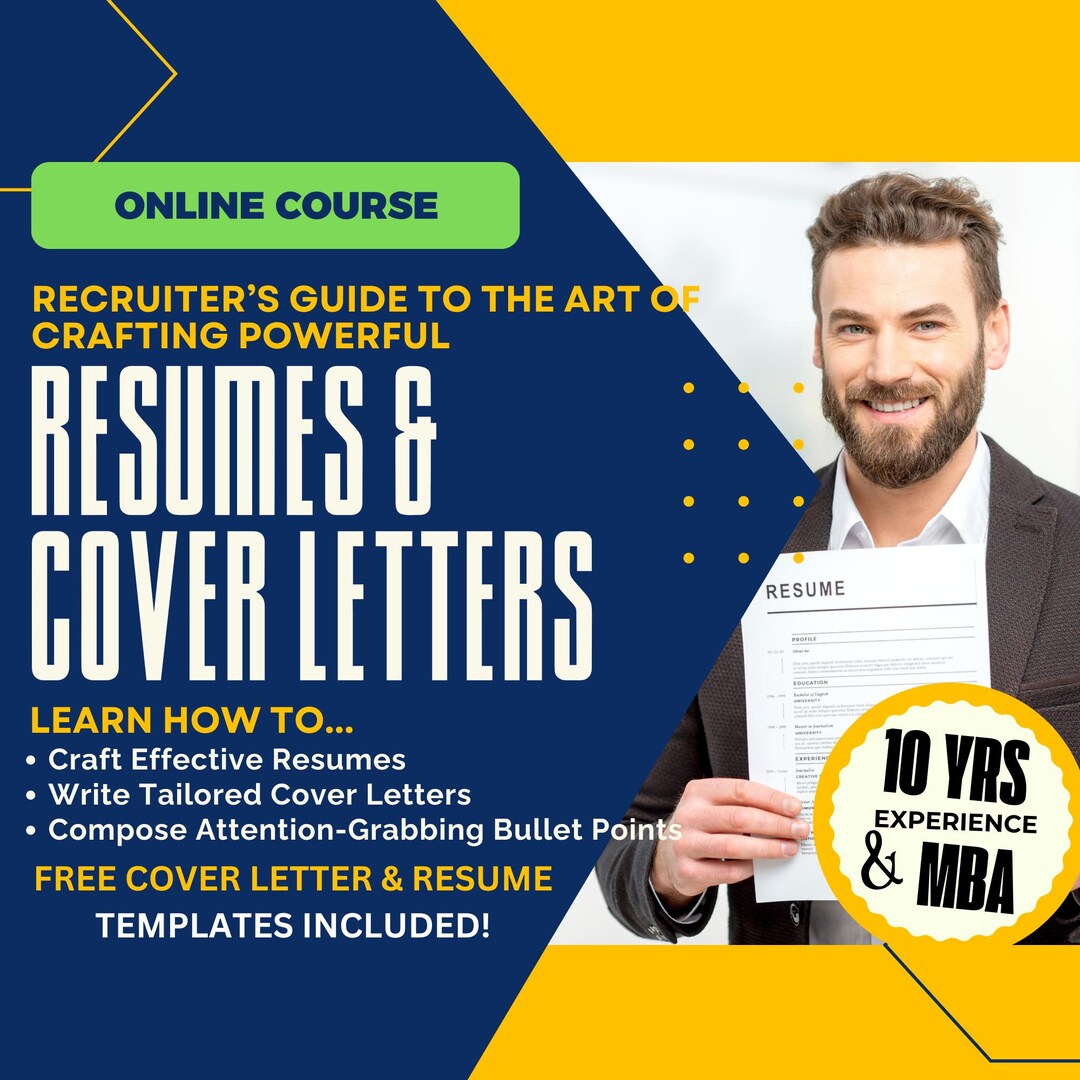 Online Course: Cover Letter and Resume Writing PLUS Cover Letter ...