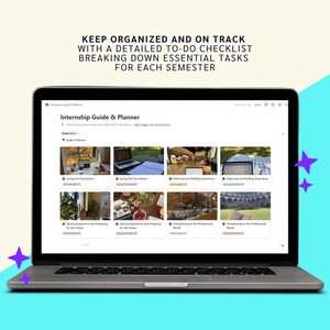 Notion Template Internship Guide & Planner for Students: Semester ...