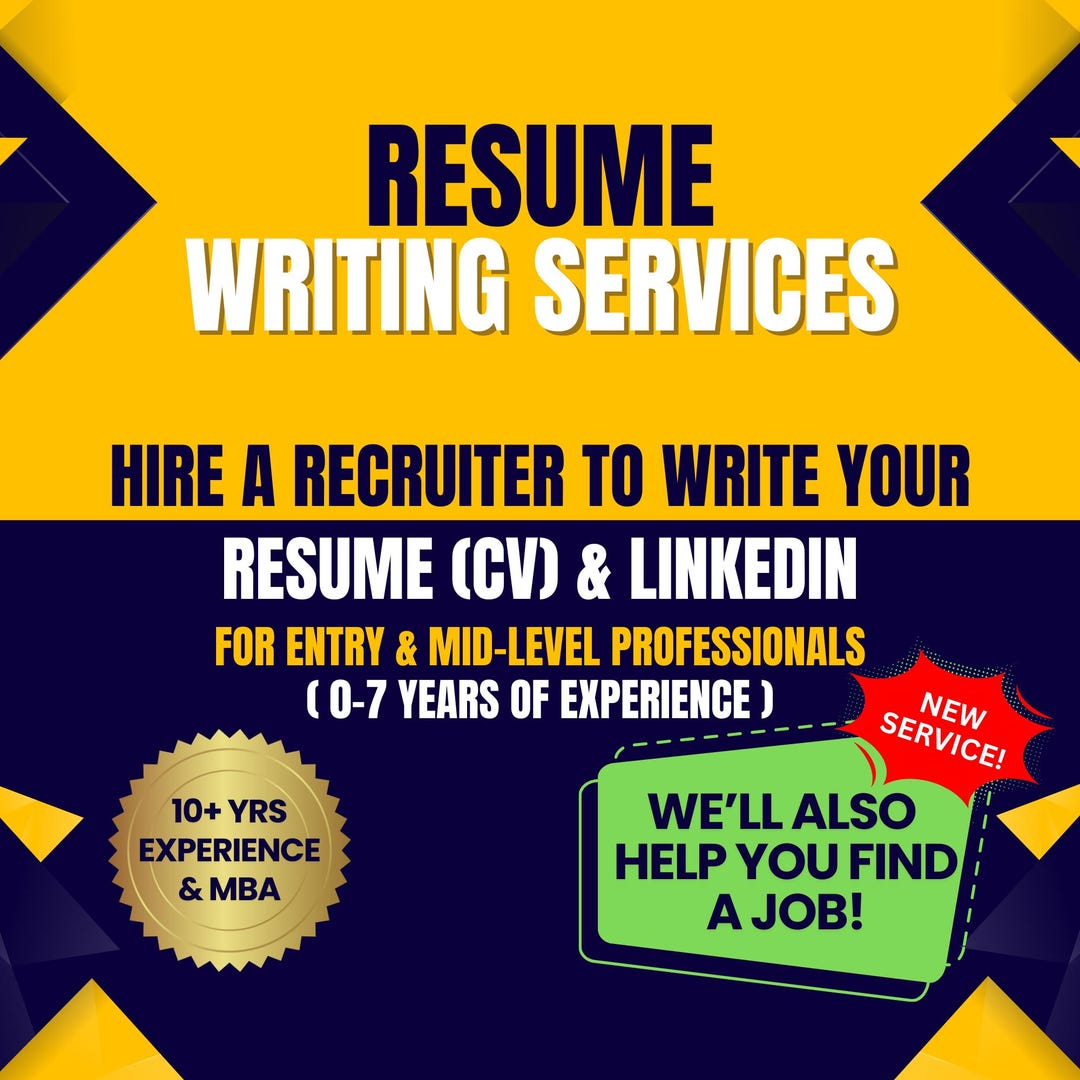 Resume Writing Services for Entry/mid-level Professionals (0-7 Yrs Exp ...