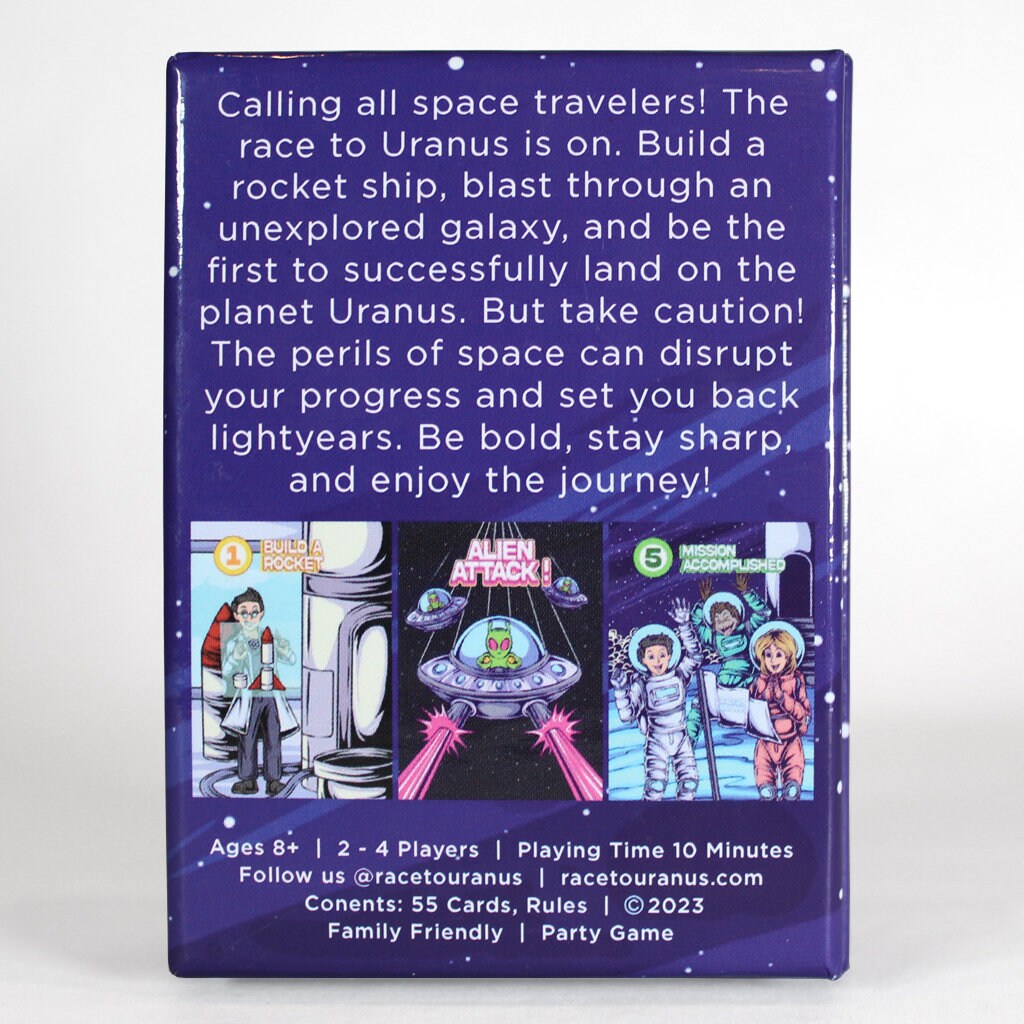 Race to Uranus Spaced Themed Card Game for Family & Friends - Etsy
