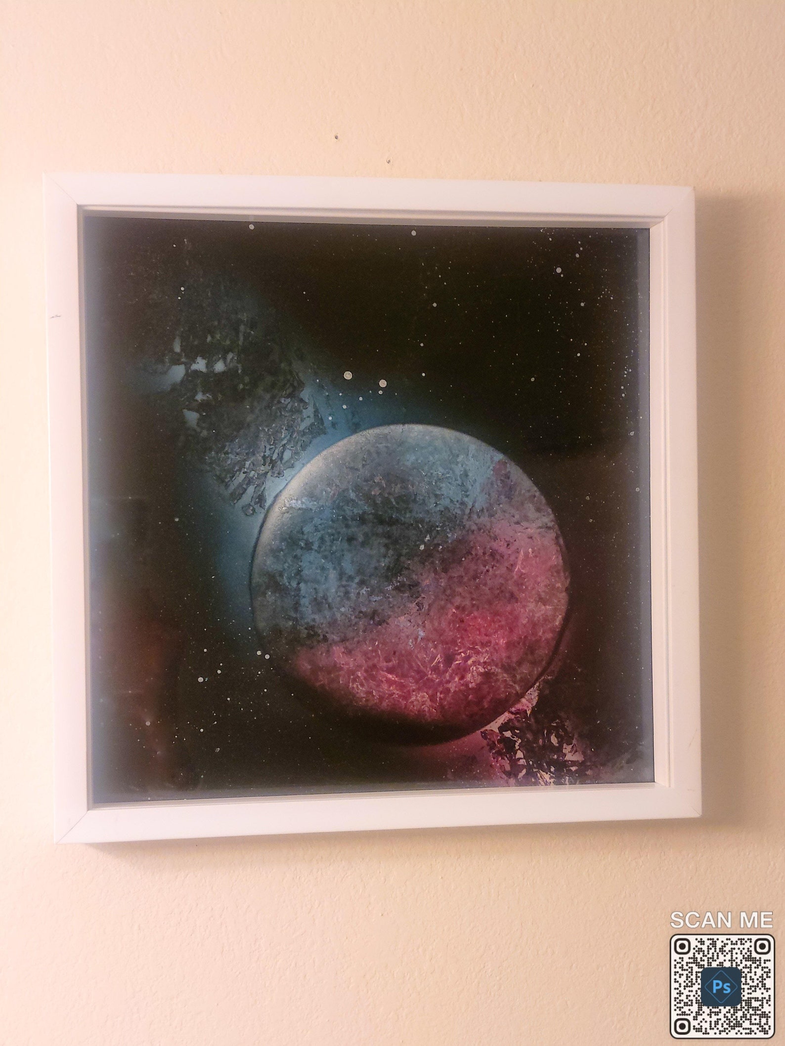 Custom Wall Art Hand-painted Galaxy Home Decor One-of a Kind Galaxy ...
