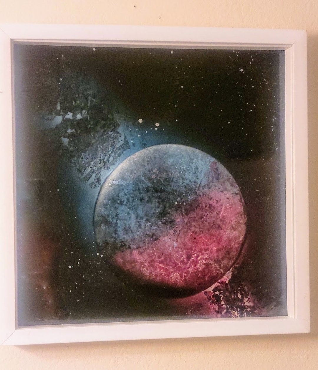 Custom Wall Art Hand-painted Galaxy Home Decor One-of a Kind Galaxy ...