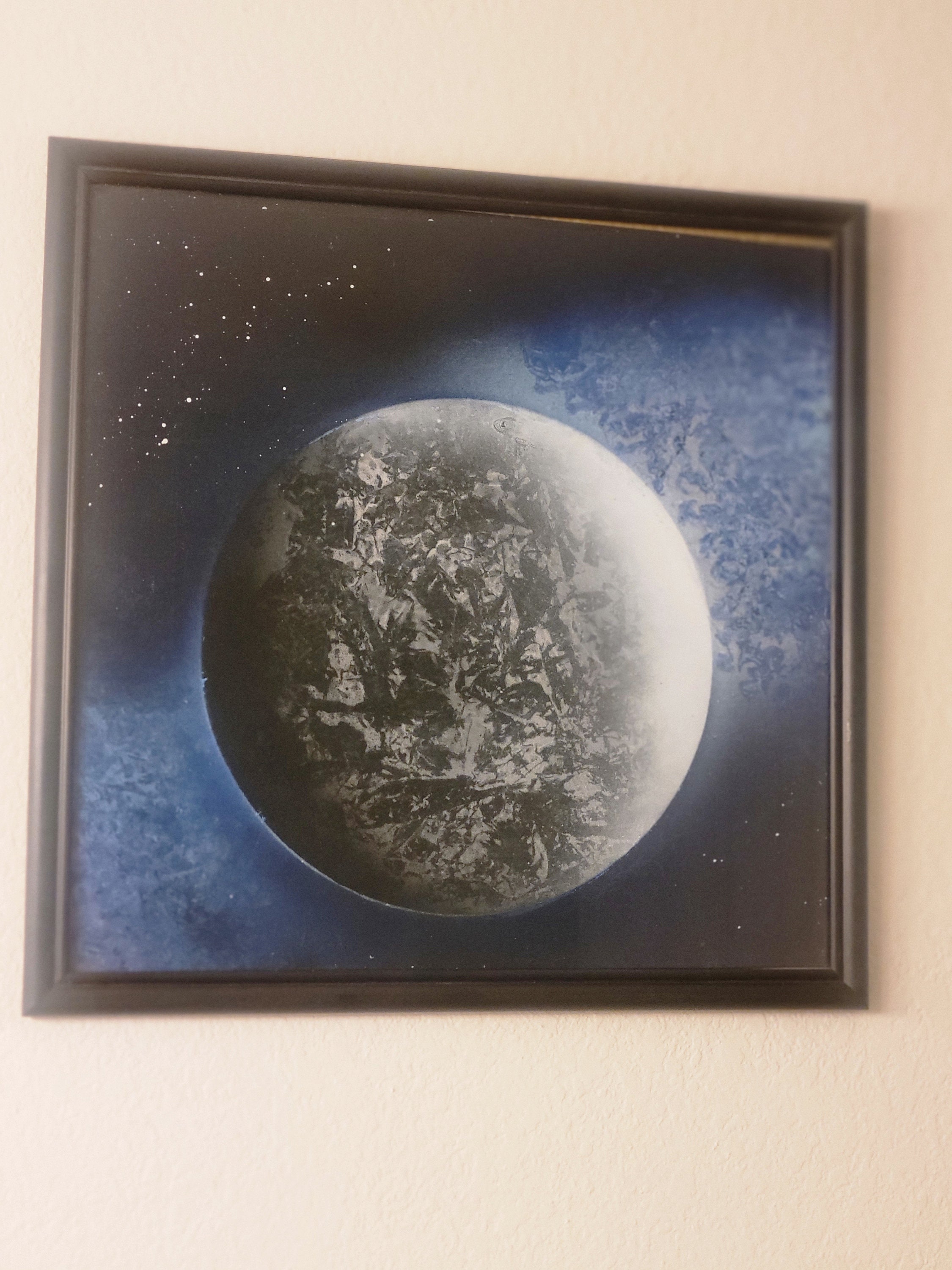 Custom Wall Art Hand-painted Galaxy Home Decor One-of a Kind Galaxy ...