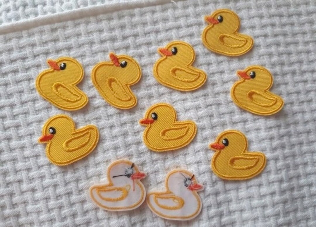 Duckling Patch Duck Rubber Duck Iron-on Duck Patches - Etsy