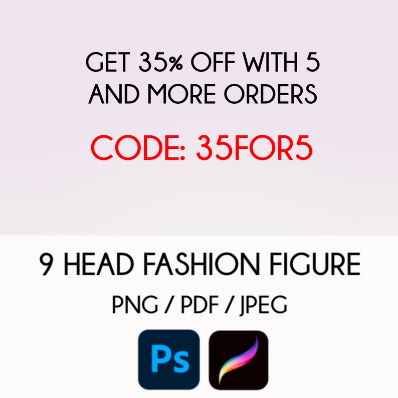 Fashion Croquis: 9-head Female Sketch Templates (digital Download) - Etsy