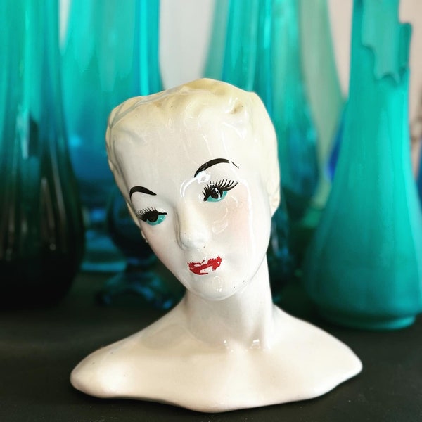 Blonde Head Vase - Etsy
