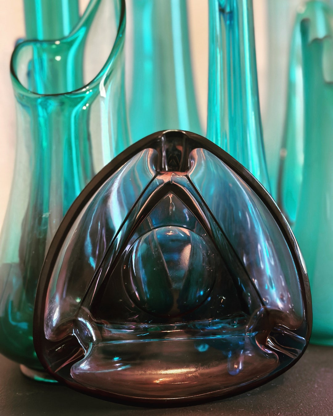 Vintage Hazel Atlas Amethyst Ashtray - Etsy