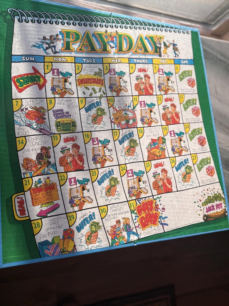 Vintage PAYDAY Board Game by Parker Brothers | Classic Family Board ...