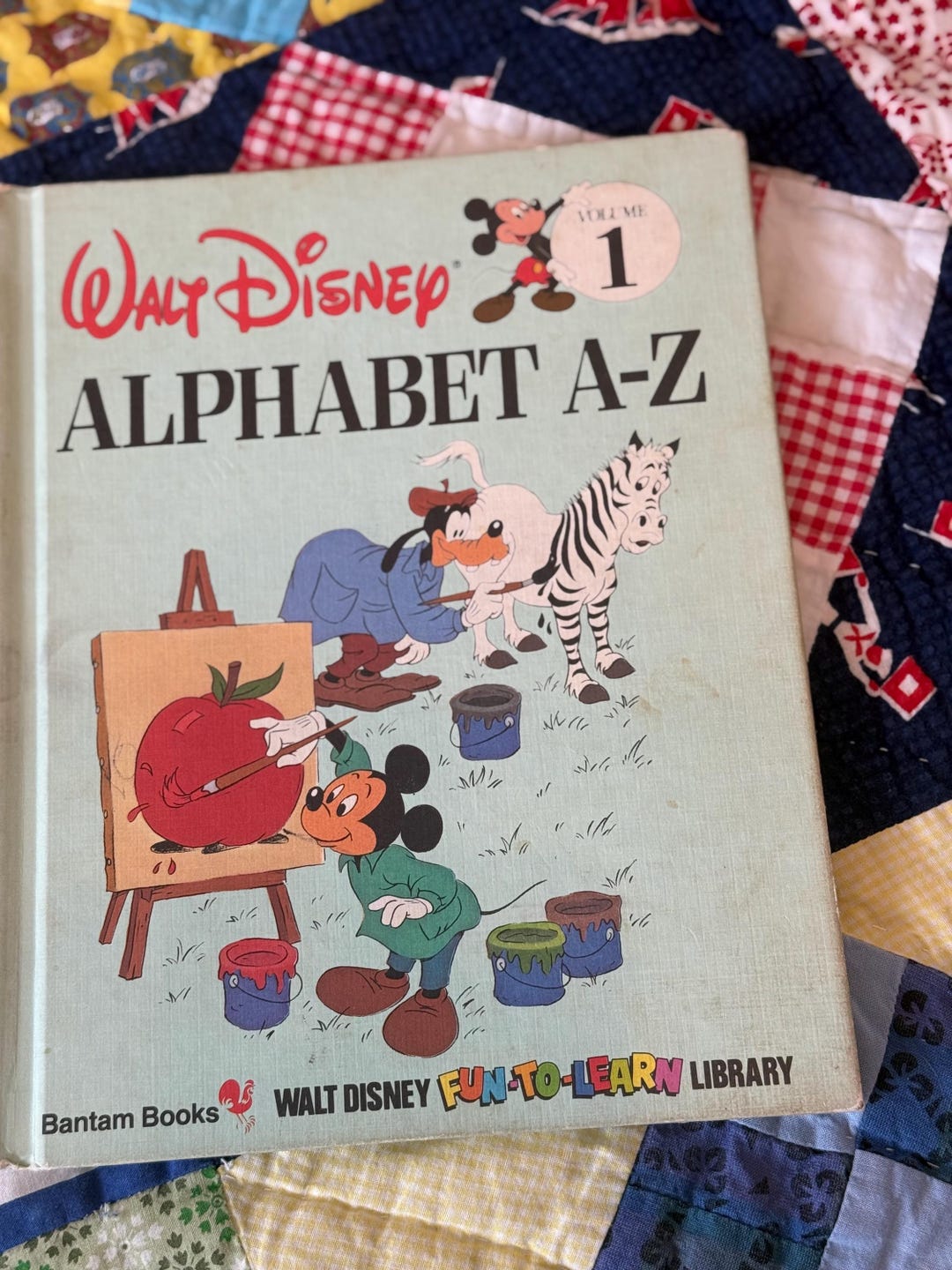 Vintage 1983 Walt Disney Alphabet A-Z Book - Fun-to-learn Library ...