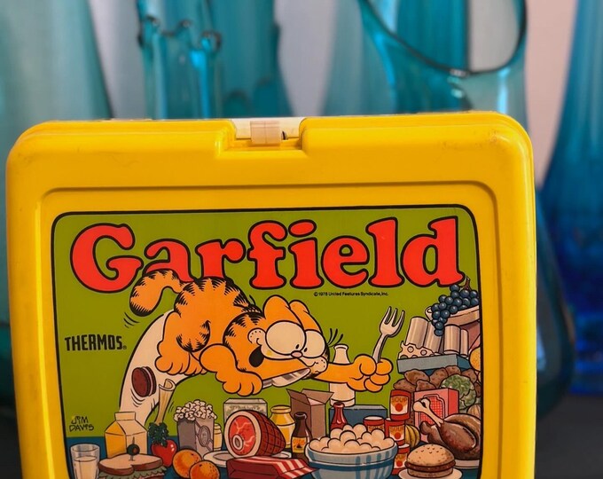 Vintage 1978 THERMOS Garfield Lunch Box - Etsy