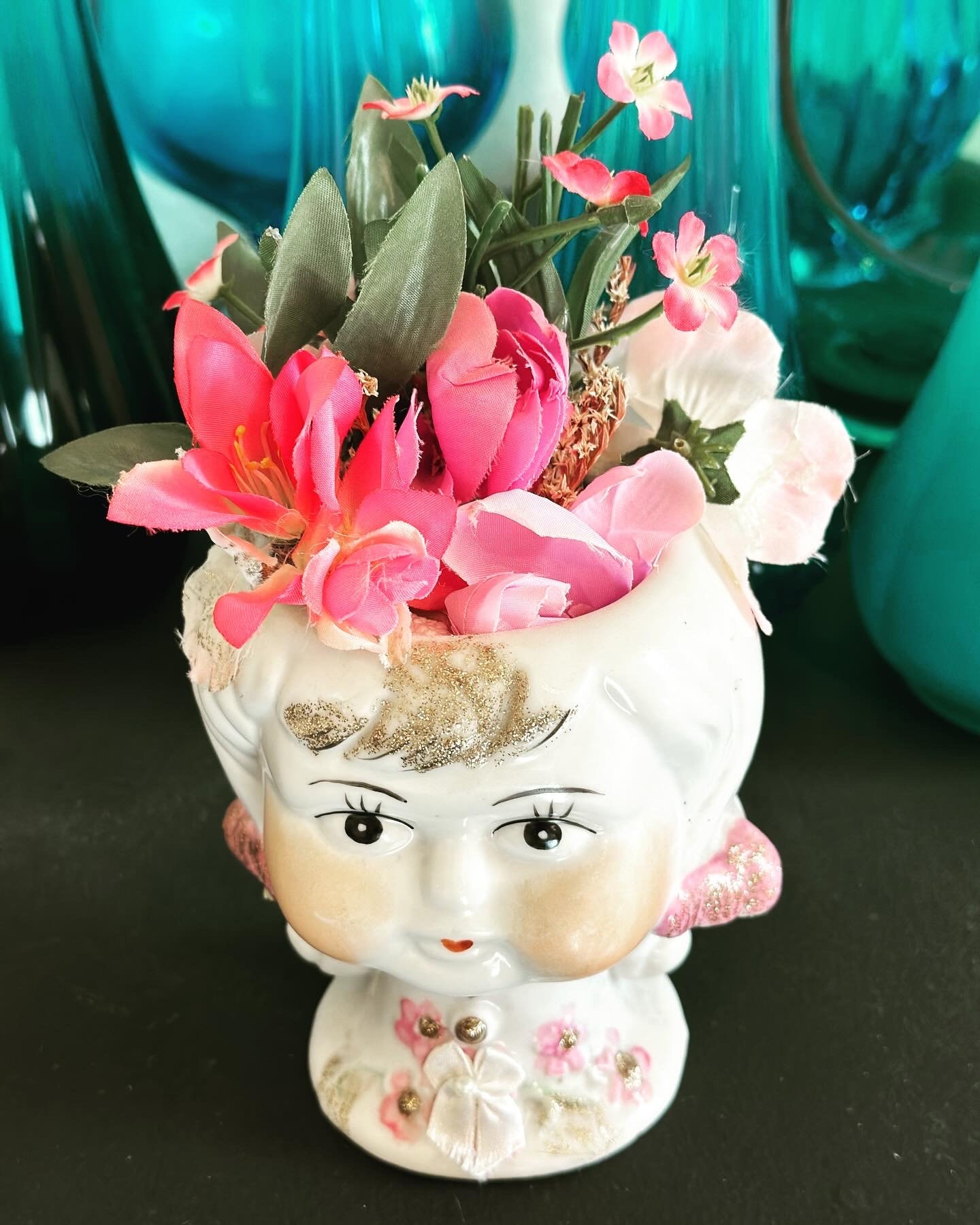 Vintage 1960s Girl Head Planter - Etsy