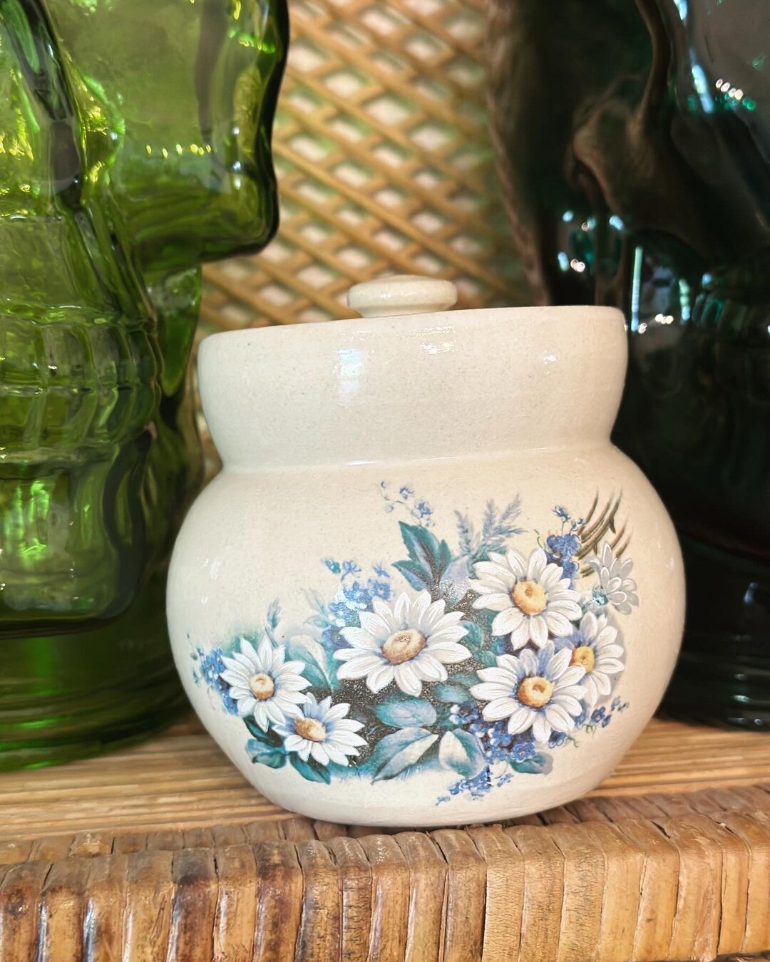 Vintage Casey Pottery Daisy Crock - Etsy