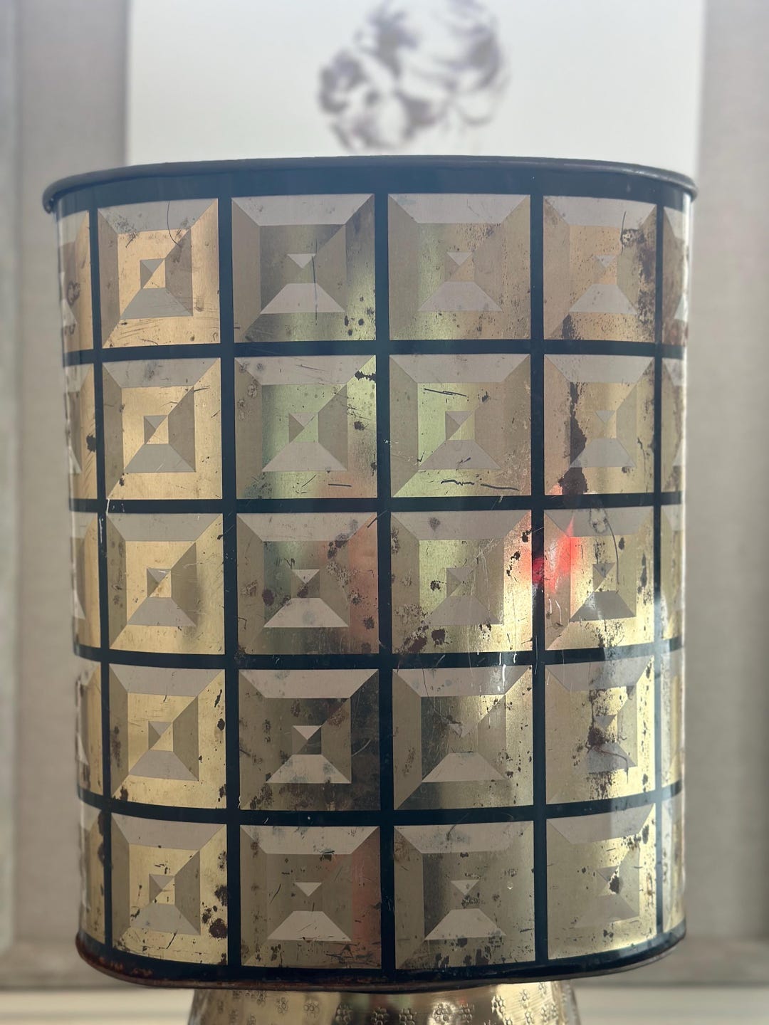 Vintage Mid Century Modern Waste Bin - Etsy